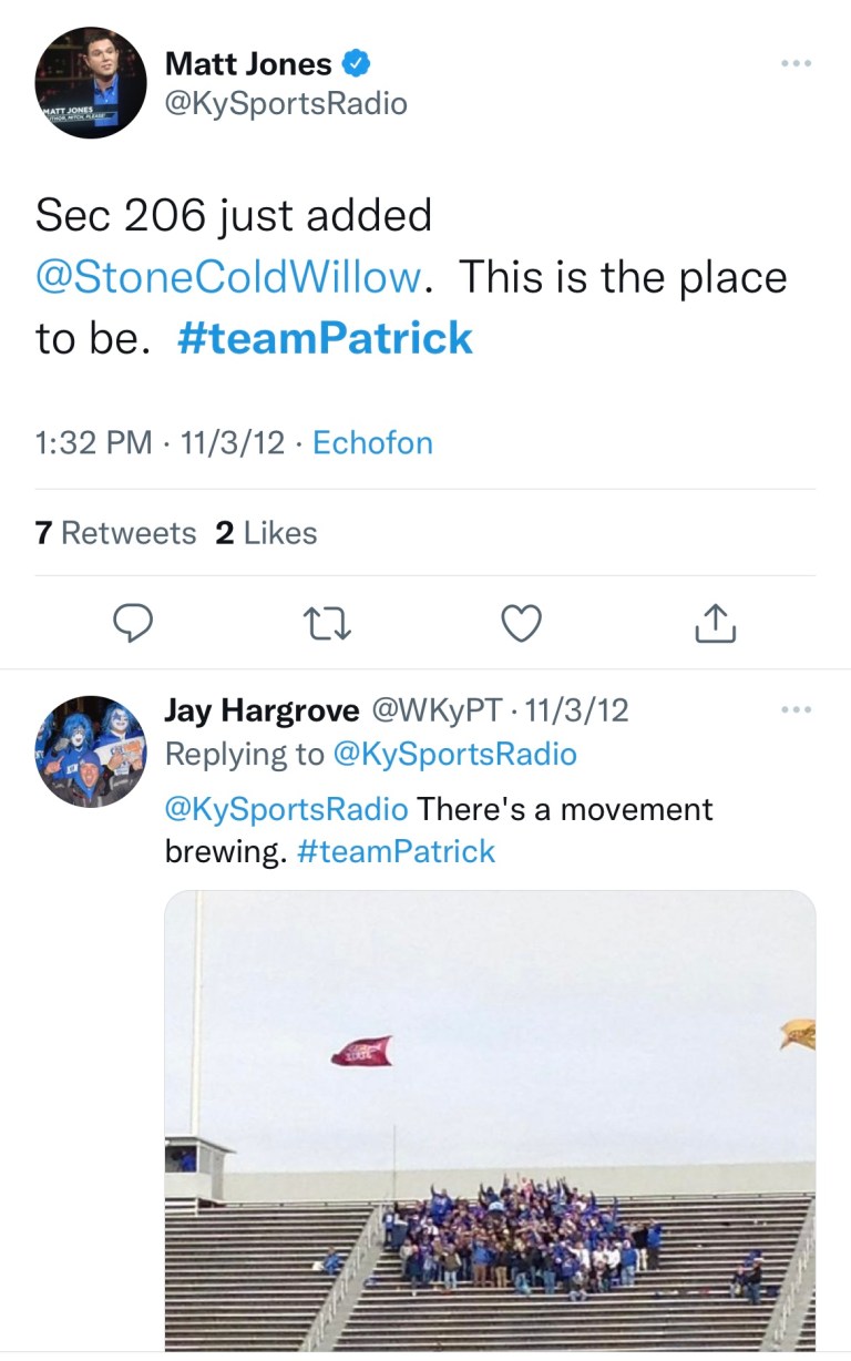 Heart of Big Blue Nation: The story of one fan, #teamPatrick, and the ...